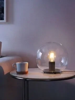 IKEA | Other | Vintage Ikea Fado Table Lamp Clear Glass W Braided Cord ...